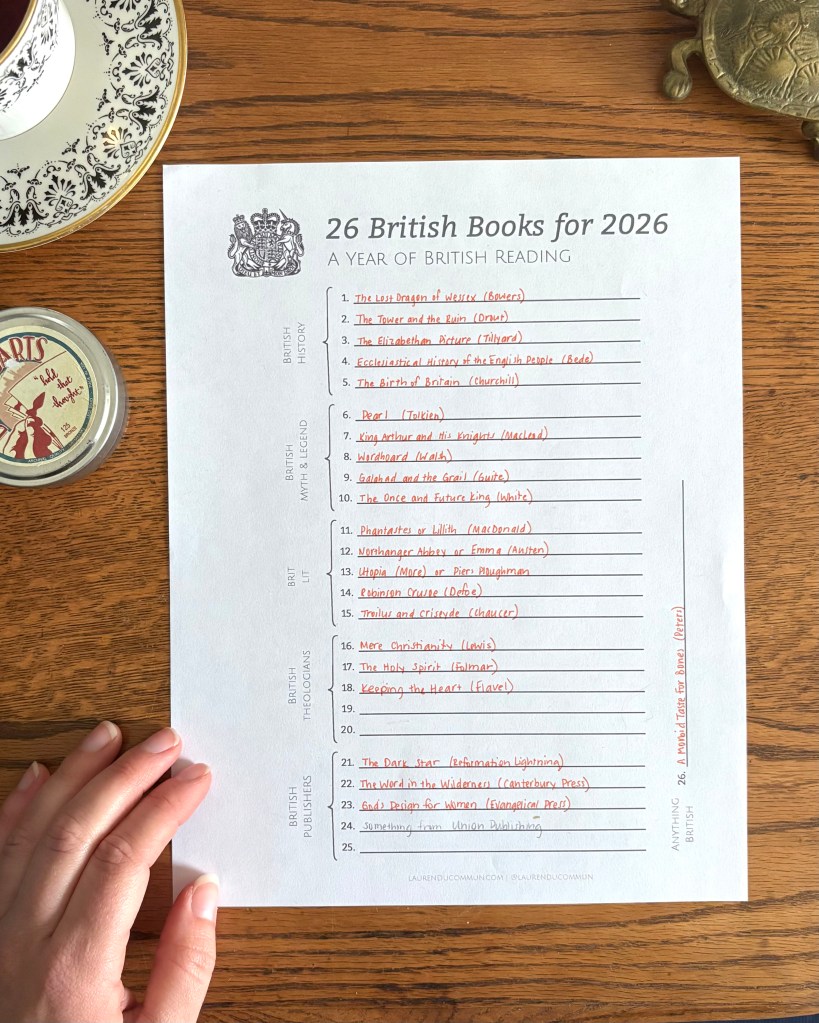 26 British Books in 2026: A British Reading Challenge – Lauren Ducommun